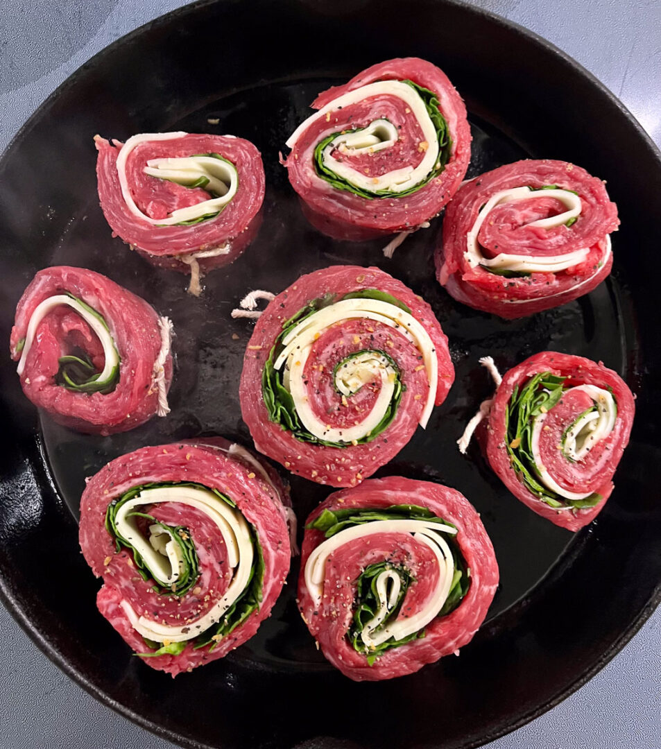 Beef Pinwheels Stuffed With Provolone And Spinach - joinmeinthekitchen.com