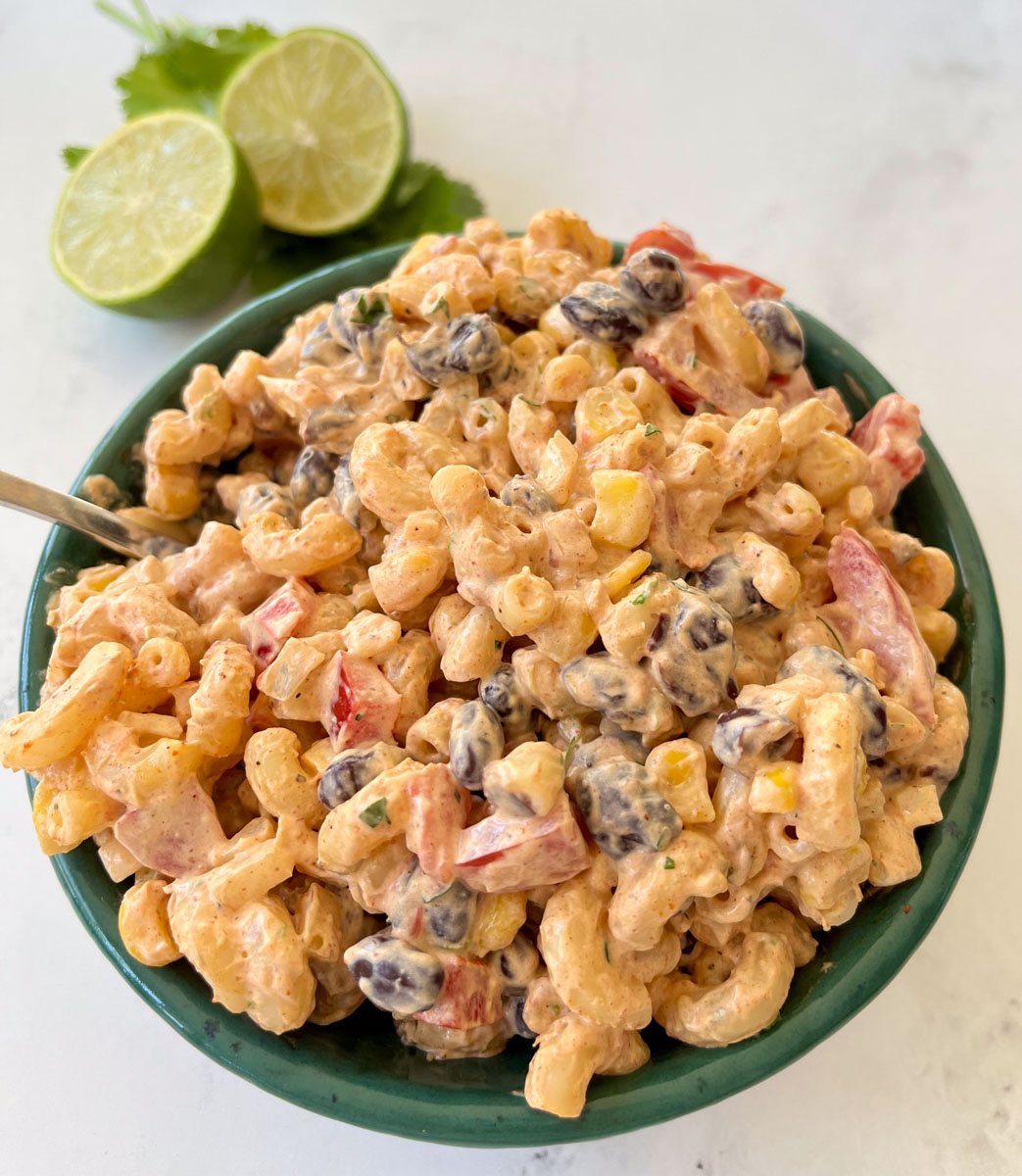Easy Mexican Macaroni Salad With Ham - joinmeinthekitchen.com