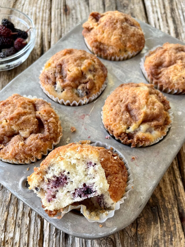 Mulberry Muffins Recipe - Simple, Easy & Delicious - joinmeinthekitchen.com