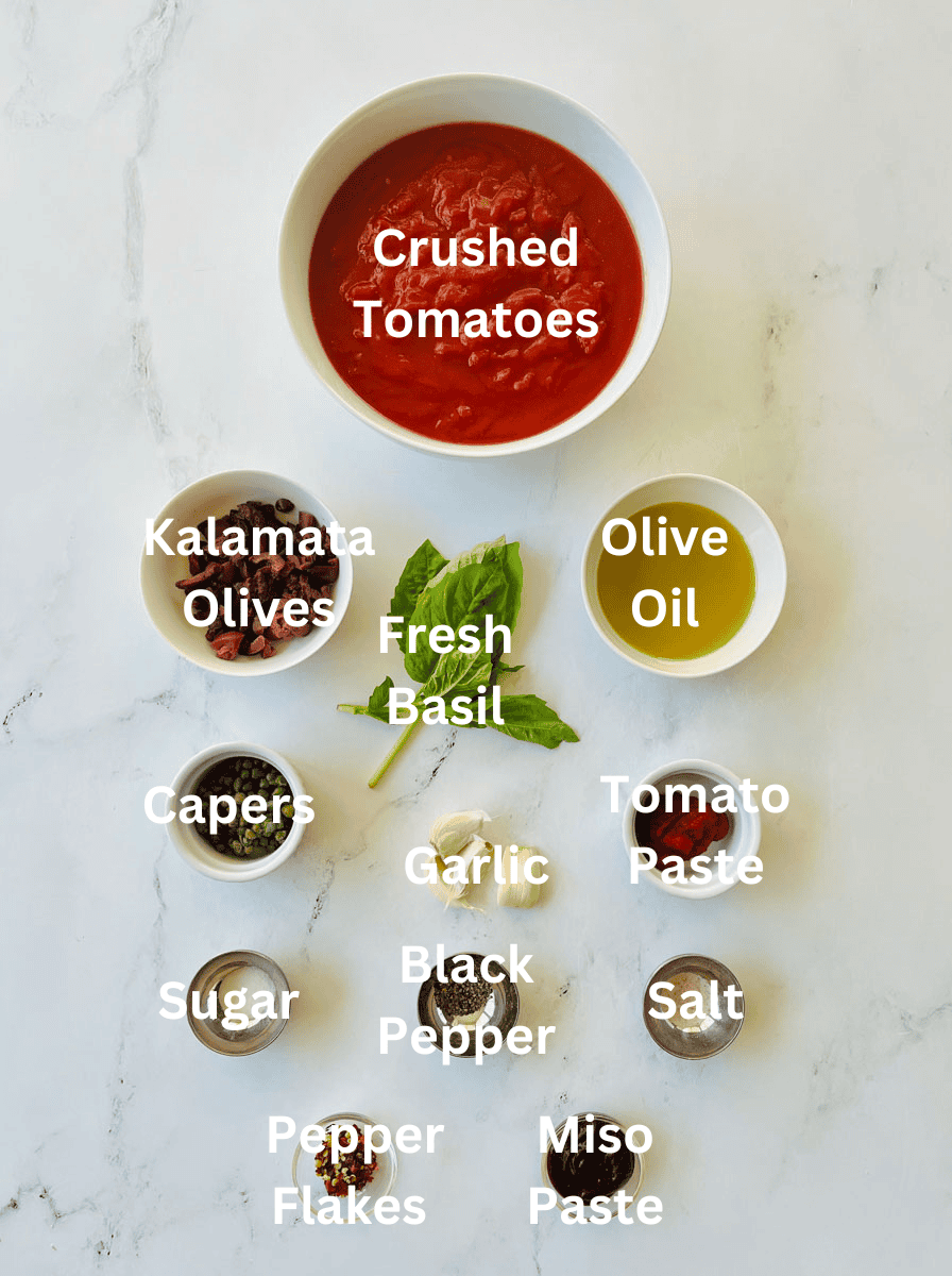 One Pan Vegan Puttanesca Pasta Sauce - joinmeinthekitchen.com